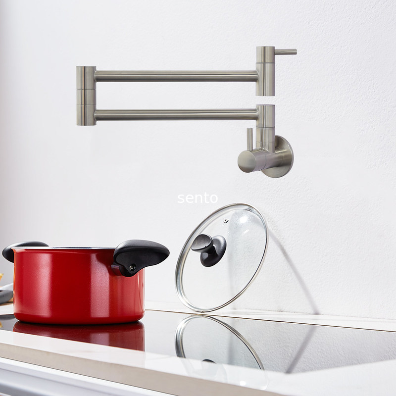 Stainless steel 304/316 Expandable Kitchen Pot Filler with 2 Ceramic ...