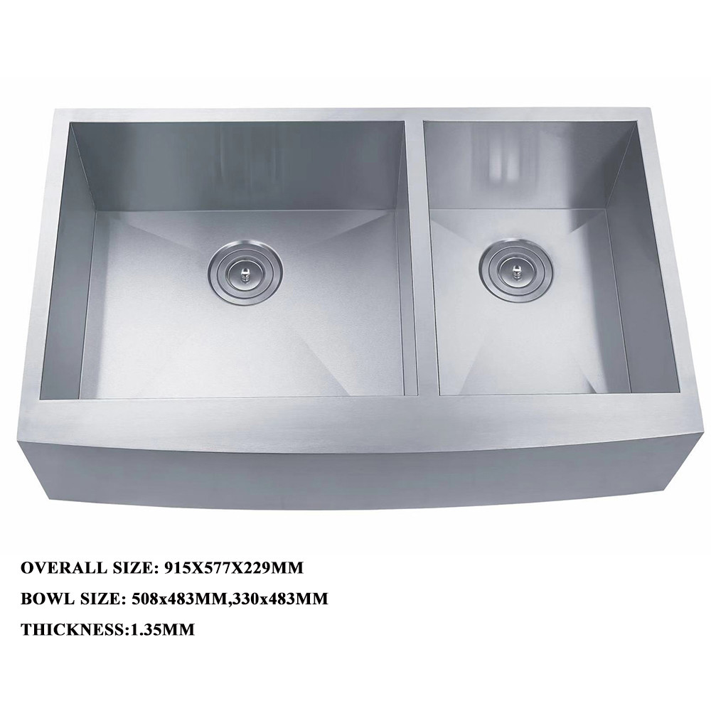 stainless steel double bowl deep kitchen sink with strainer best ...